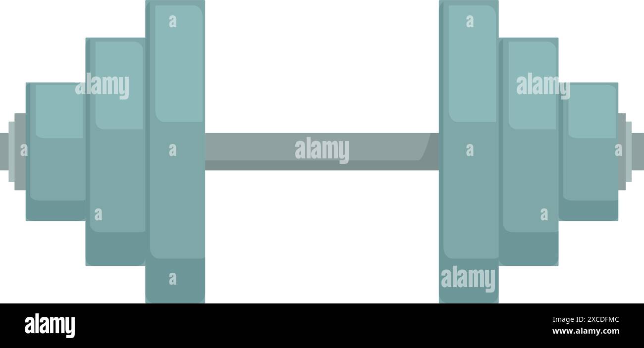 Steel dumbbell is laying horizontally hi-res stock photography and ...