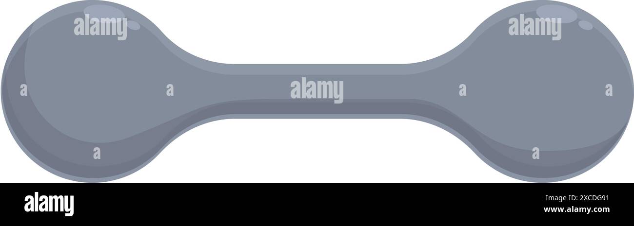 Grey dumbbell for training biceps muscles in gym, isolated on white ...