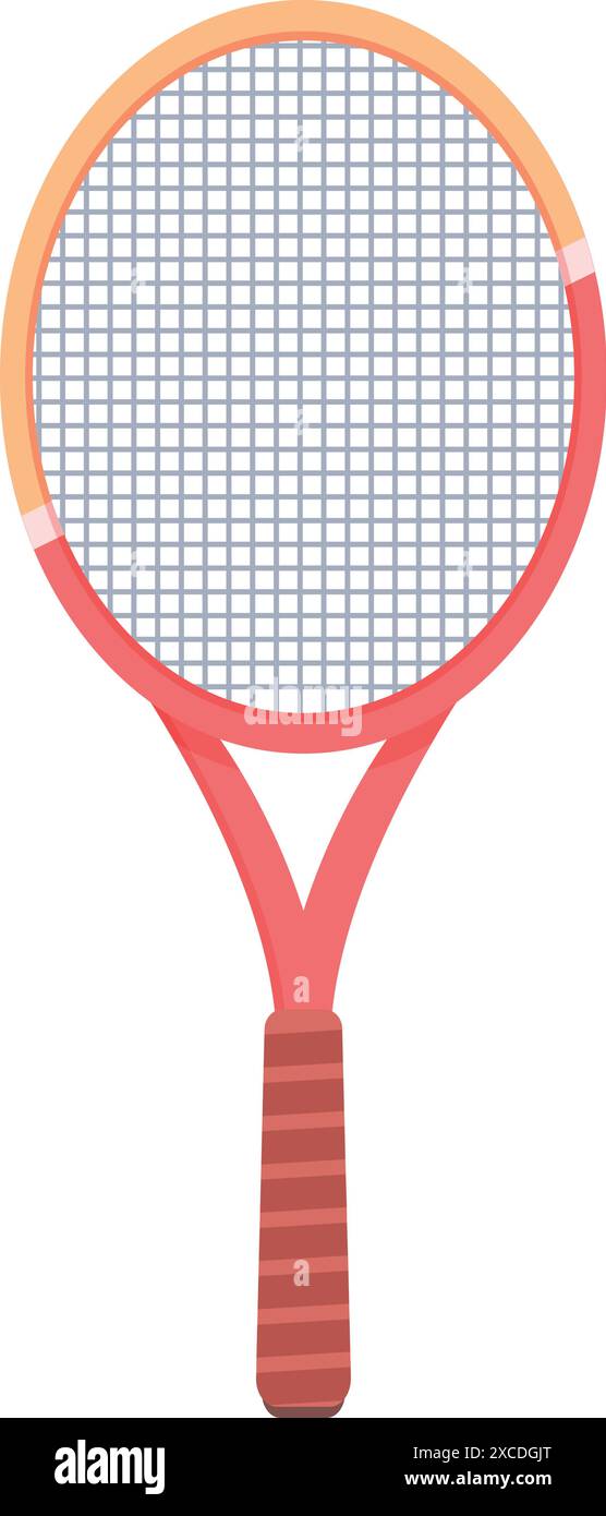 Cartoon tennis racket standing Cut Out Stock Images & Pictures - Alamy