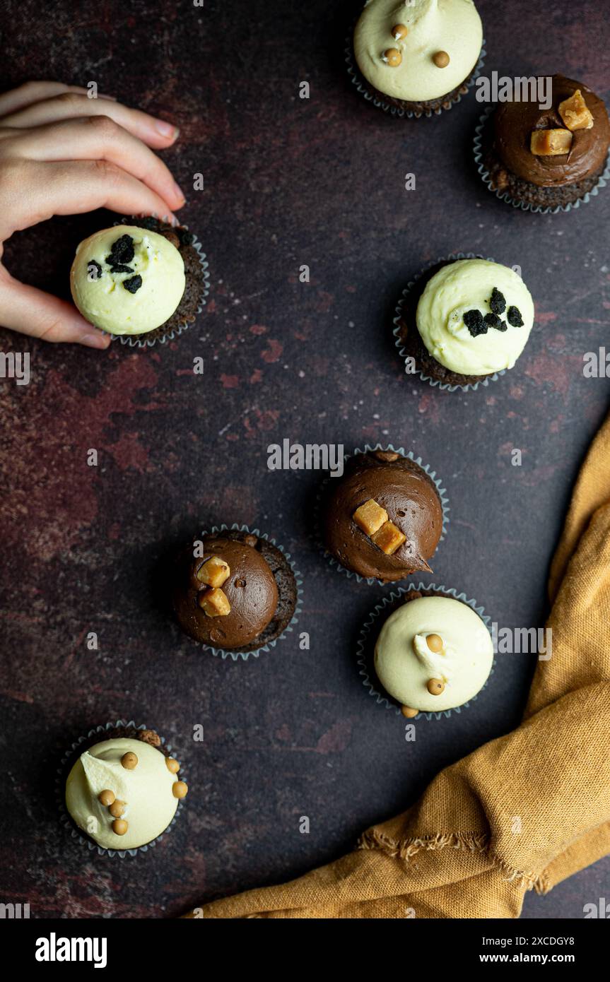Close up mini cupcakes hi-res stock photography and images - Alamy
