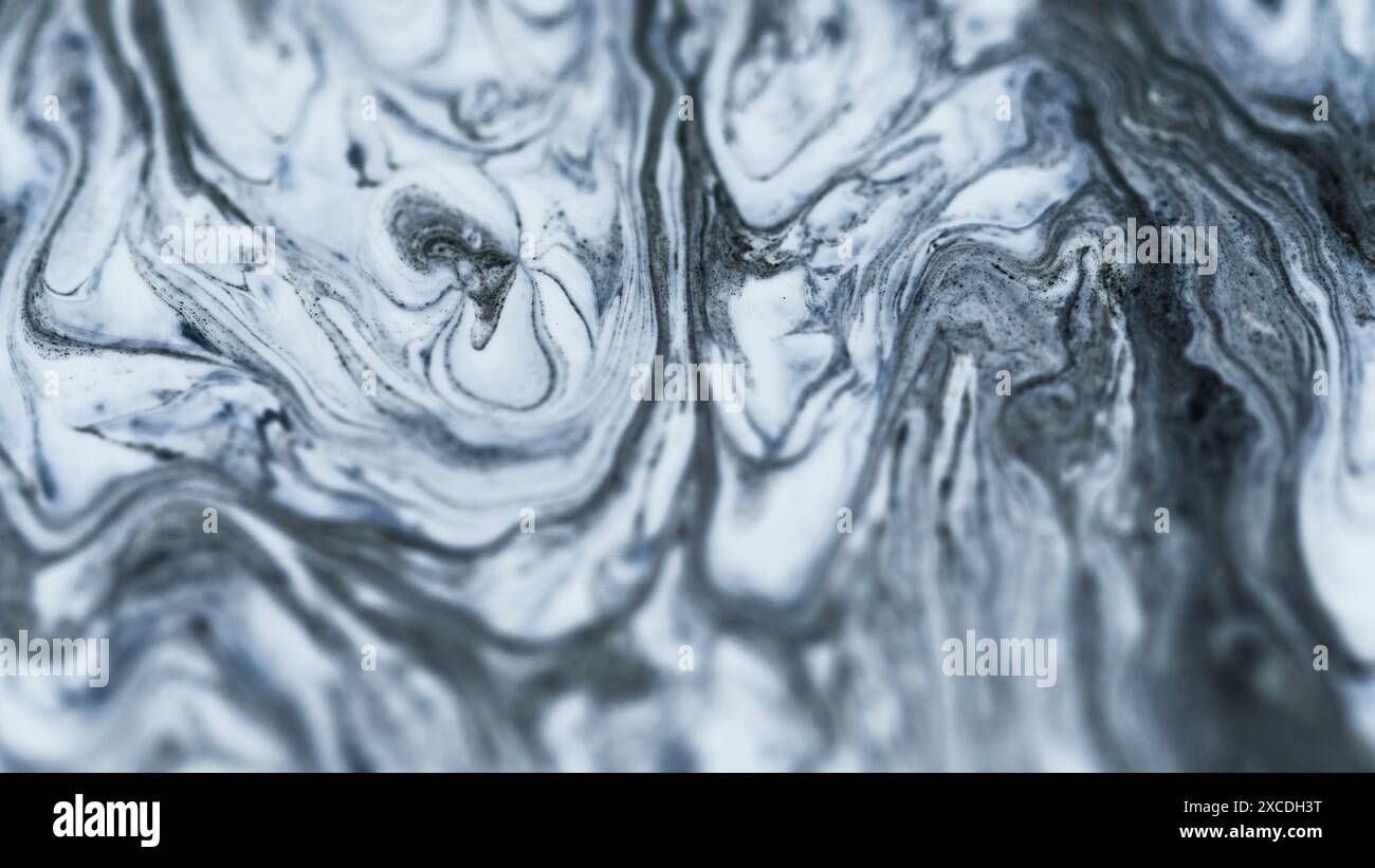 Paint layers. Marble texture. Blur white black gray grain particles ...