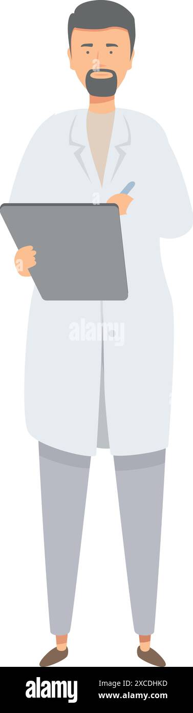 Doctor taking notes hospital Stock Vector Images - Alamy
