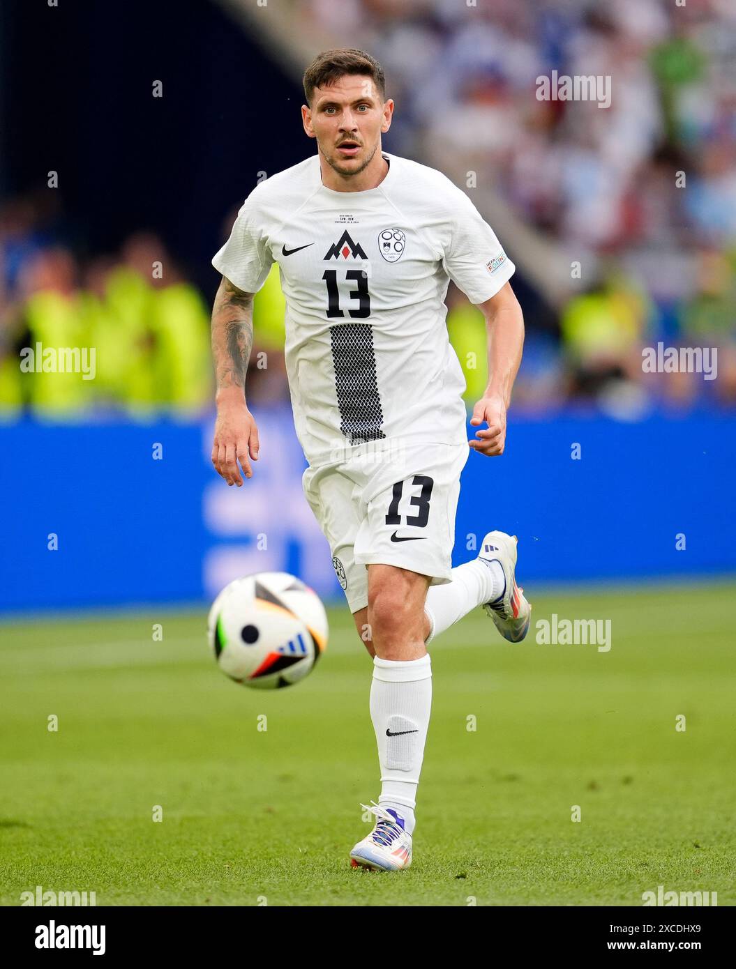 Slovenia's Erik Janza during the UEFA Euro 2024 Group C match at the ...