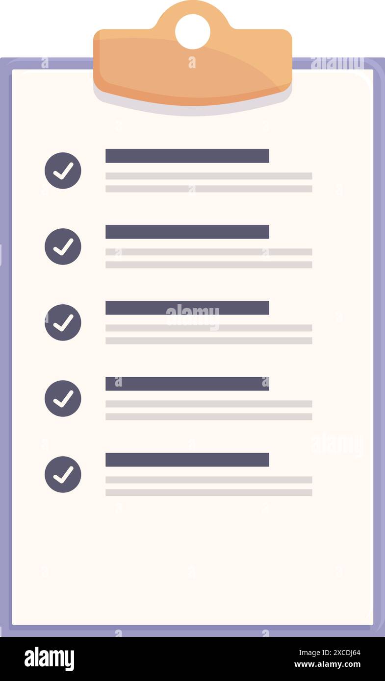 Clipboard is displaying a checklist with checkmarks, representing the completion of tasks in a ...