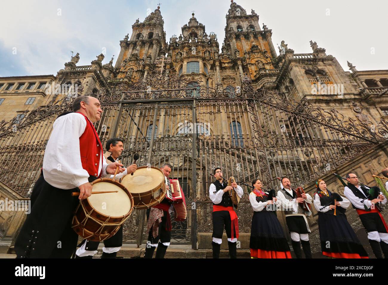 Galician folklore, Cathedral, Praza do Obradoiro, Santiago de ...
