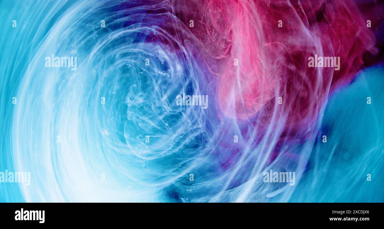 Smoke vortex. Ink blend water. Ethereal aura. Defocused blue pink color ...