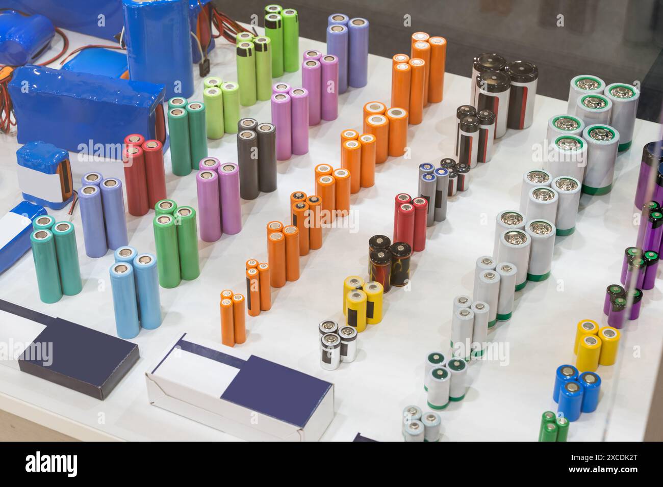 Various lithium rechargeable battery cells Stock Photo - Alamy