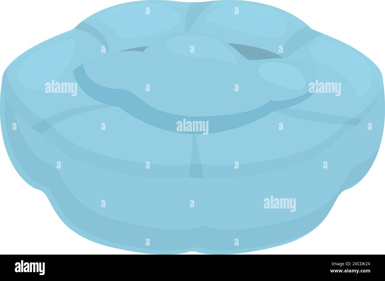 Blue round comfortable inflatable swimming pool float ring for relaxing ...