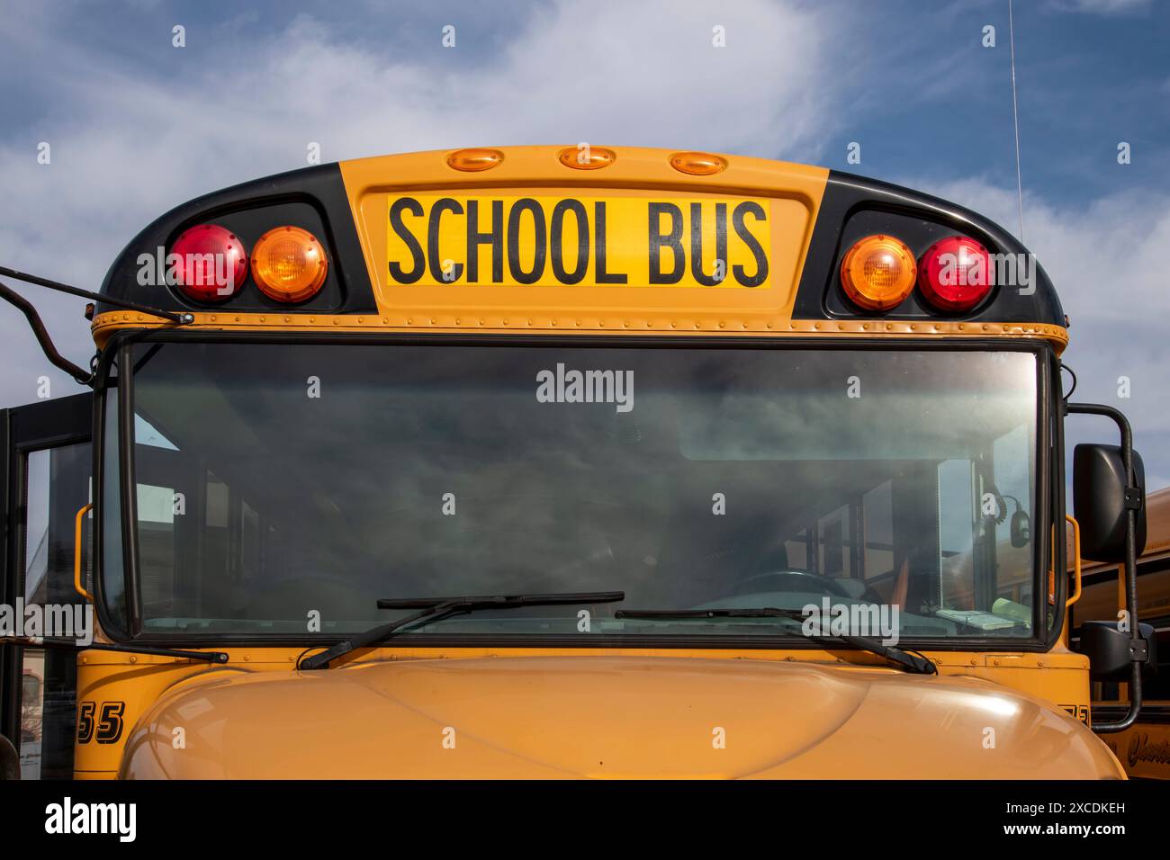 St. Paul, Minnesota. Closeup of front of school bus Stock Photo - Alamy