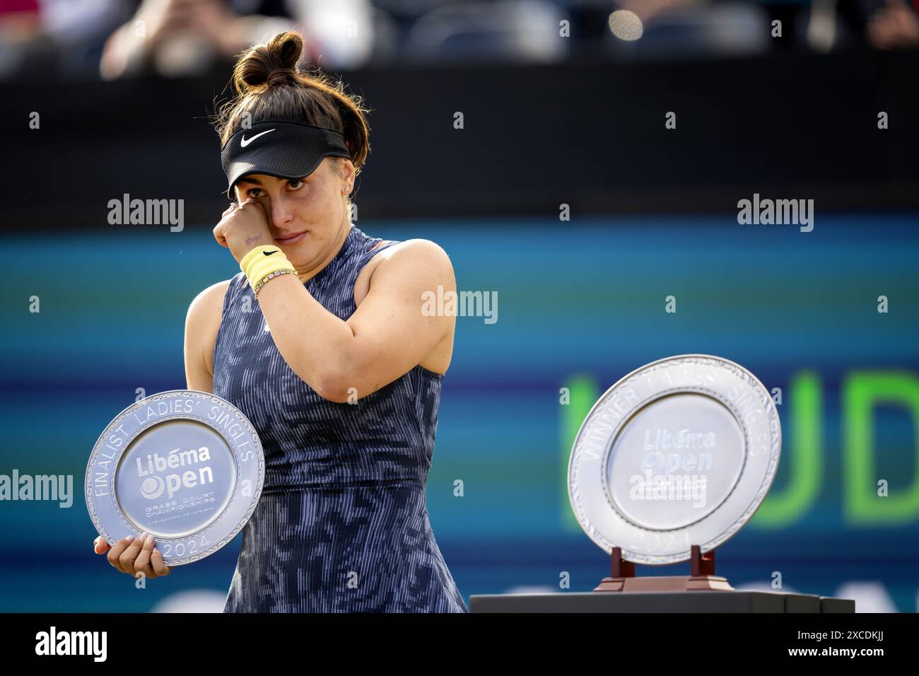 ROSMALEN - Bianca Andreescu (CAN) loses the final to Liudmila Samsonova ...