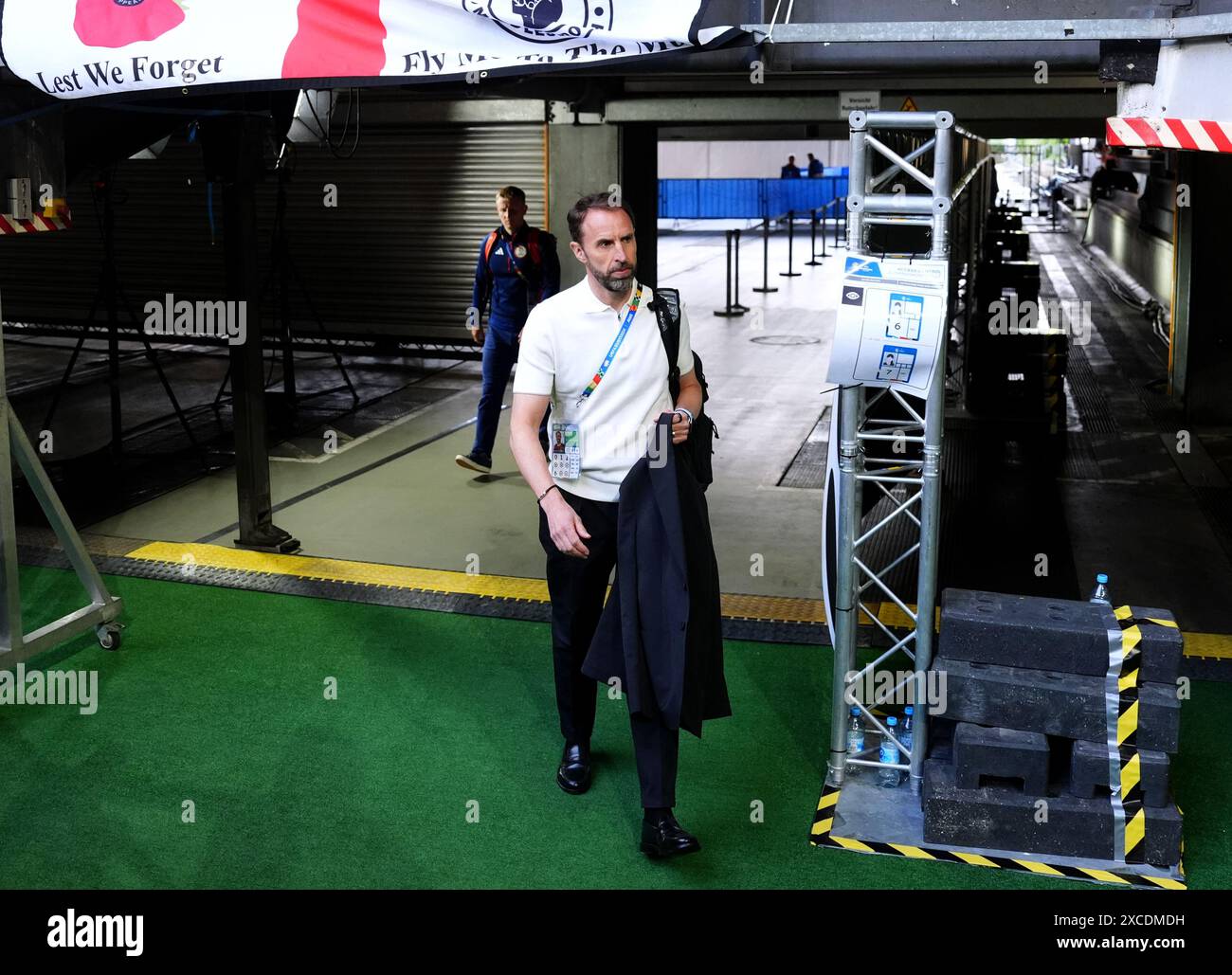 England manager Gareth Southgate arrives at the stadium ahead of the ...