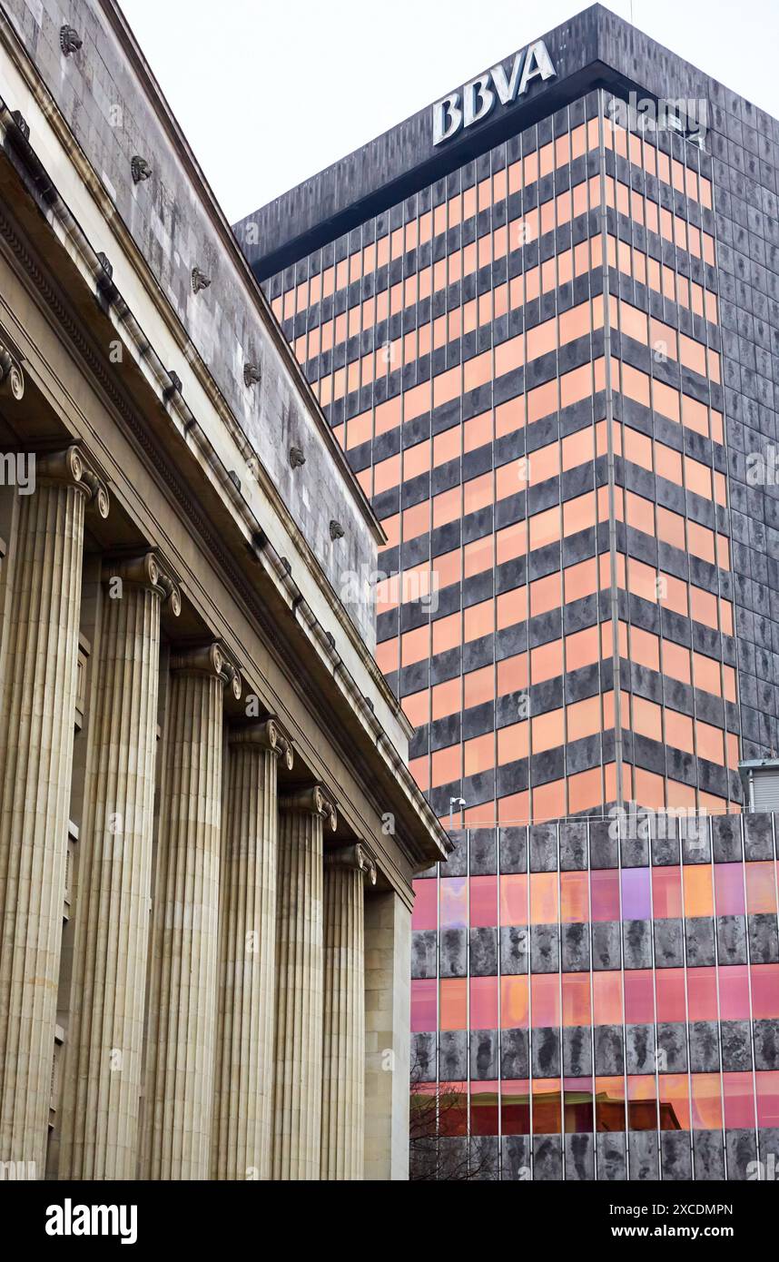 BBVA Bank Building, Bilbao, Bizkaia, Basque Country, Spain Stock Photo ...
