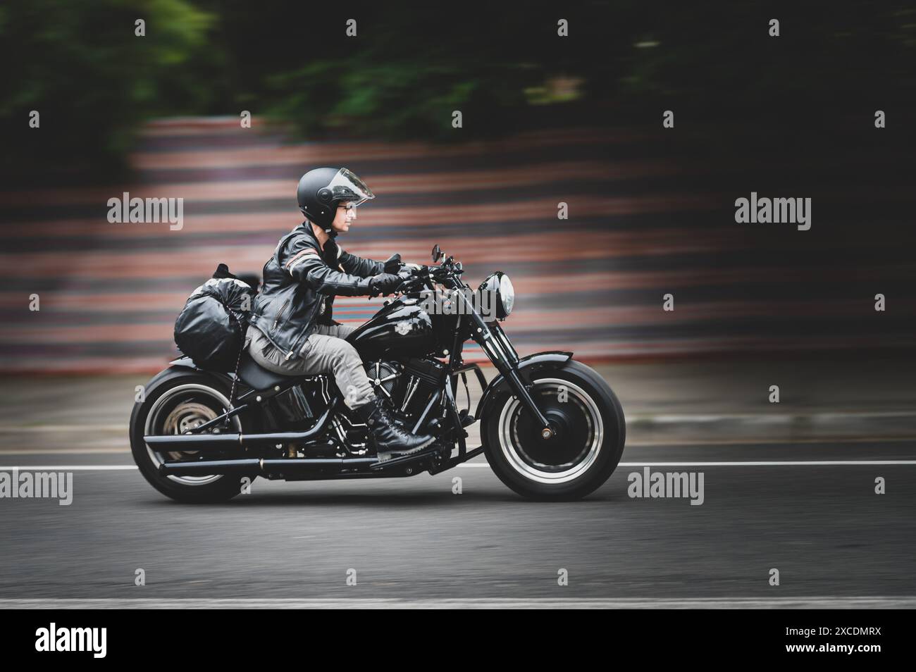 Italy, 09 June 2024: motorcycles of the legendary Harley Davidson brand ...