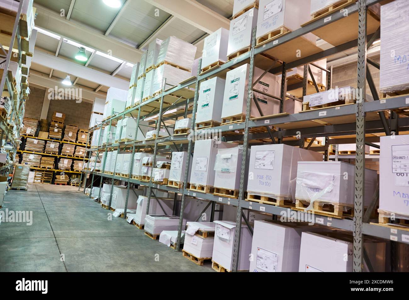 Press printing , Paper Warehouse Stock Photo - Alamy