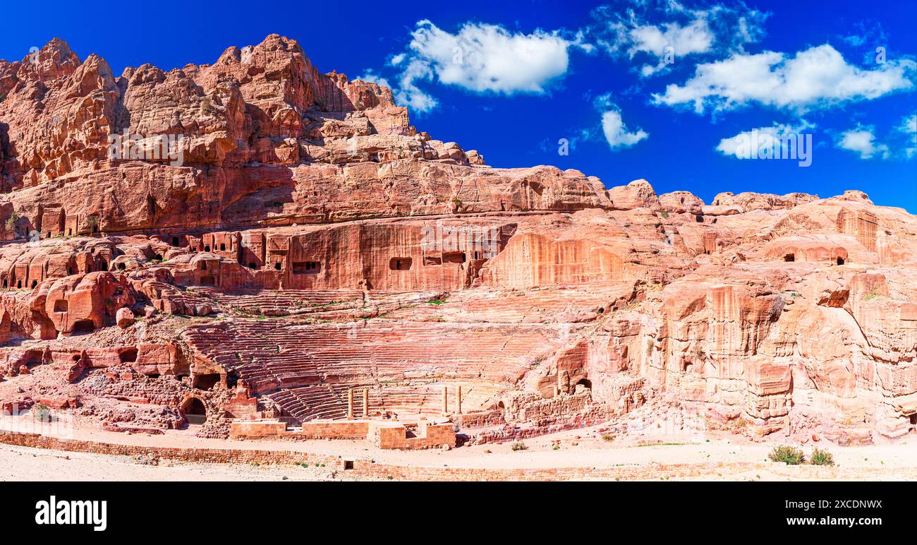 Petra Theater, Jordan: A first century AD Nabataean amphitheatre in a ...