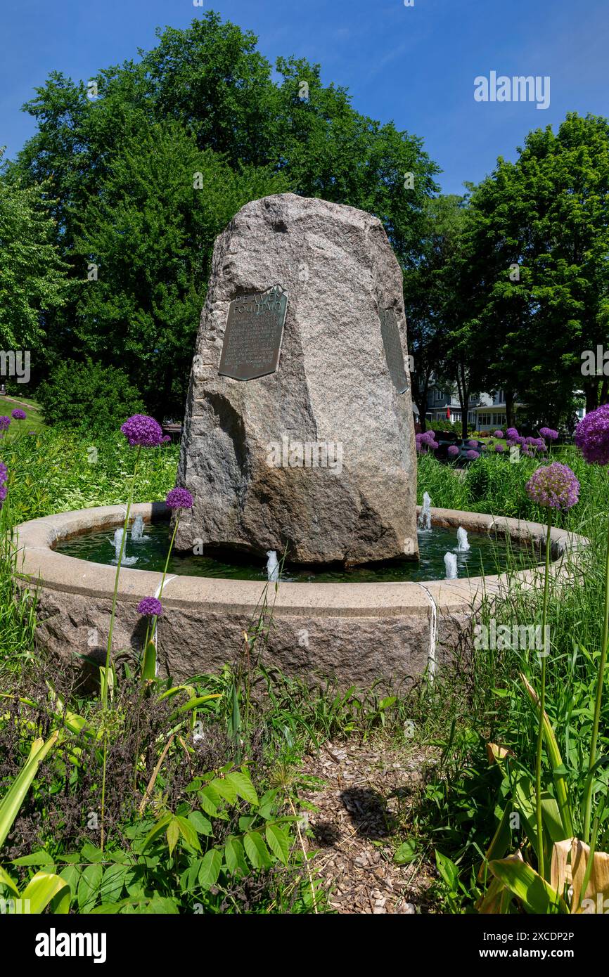 1891 Peavey Drinking Fountain for horses along Wíta Tópa (Lake of the ...