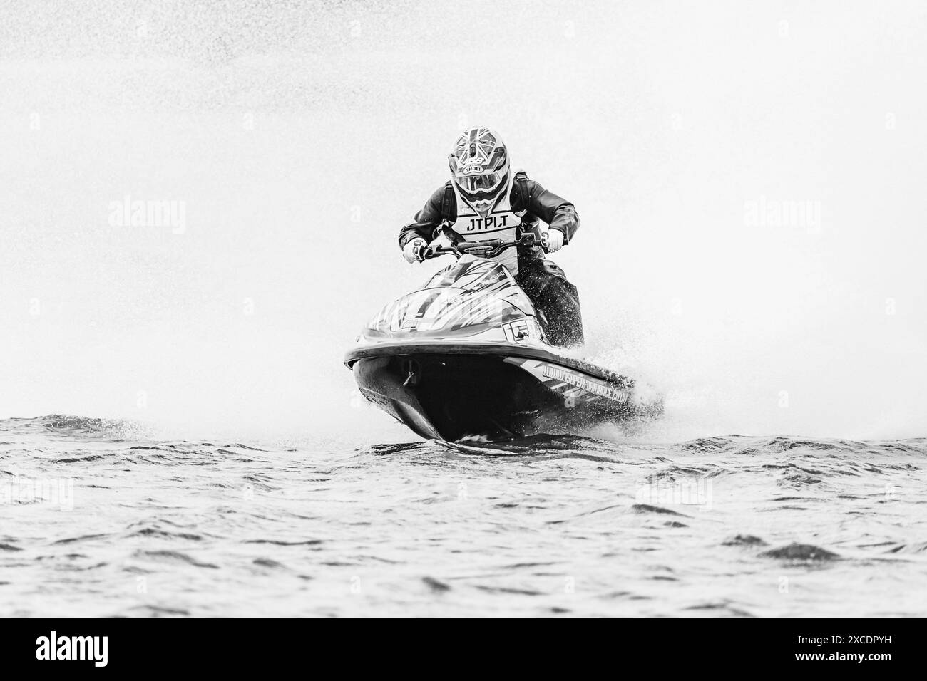 A rider on his jet ski racing in round 3 of the British Jet Ski racing ...
