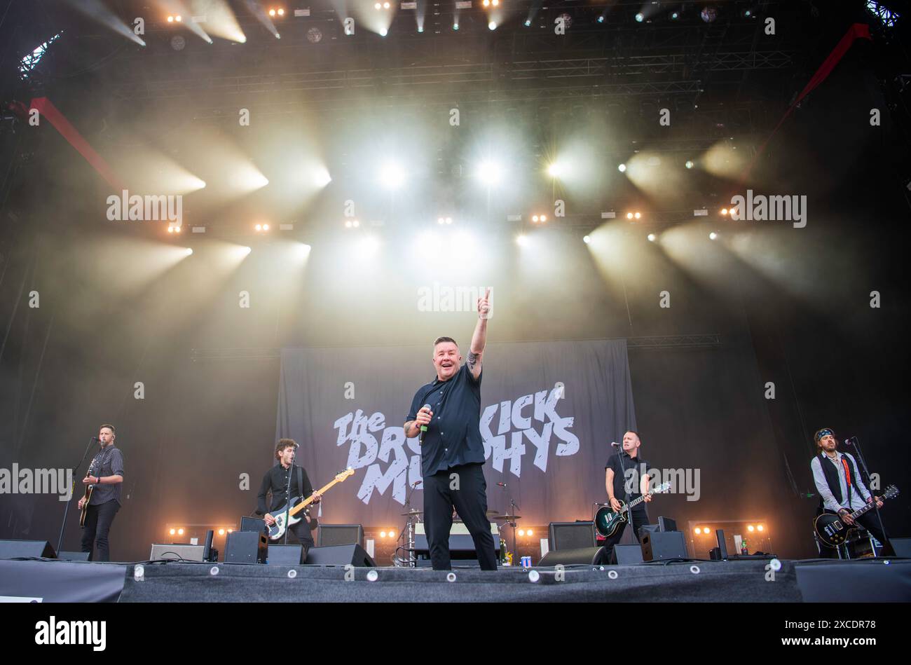 American celtic punk band, Dropkick Murphys, performing at the Rock Im ...