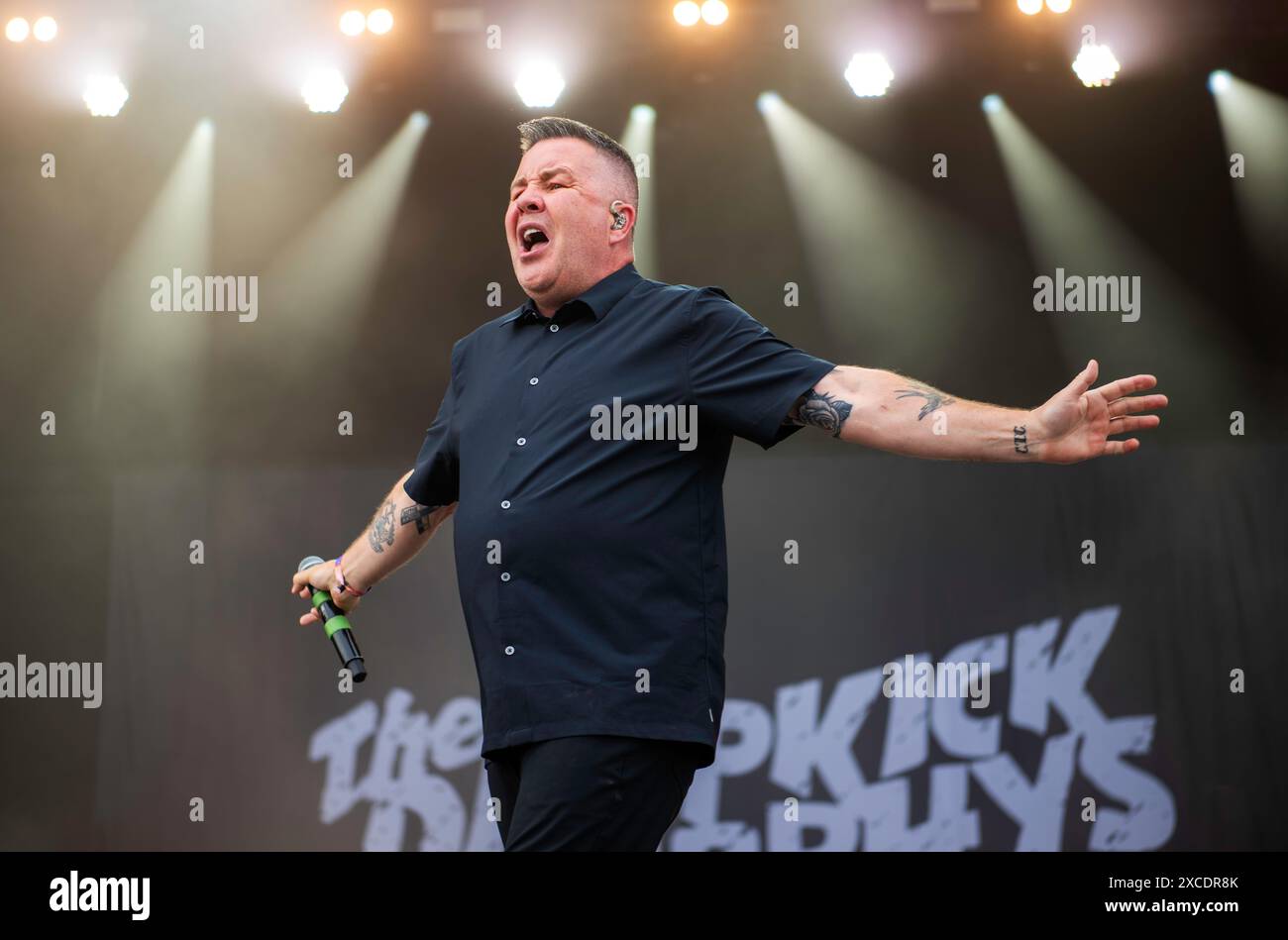 American celtic punk band, Dropkick Murphys, performing at the Rock Im ...