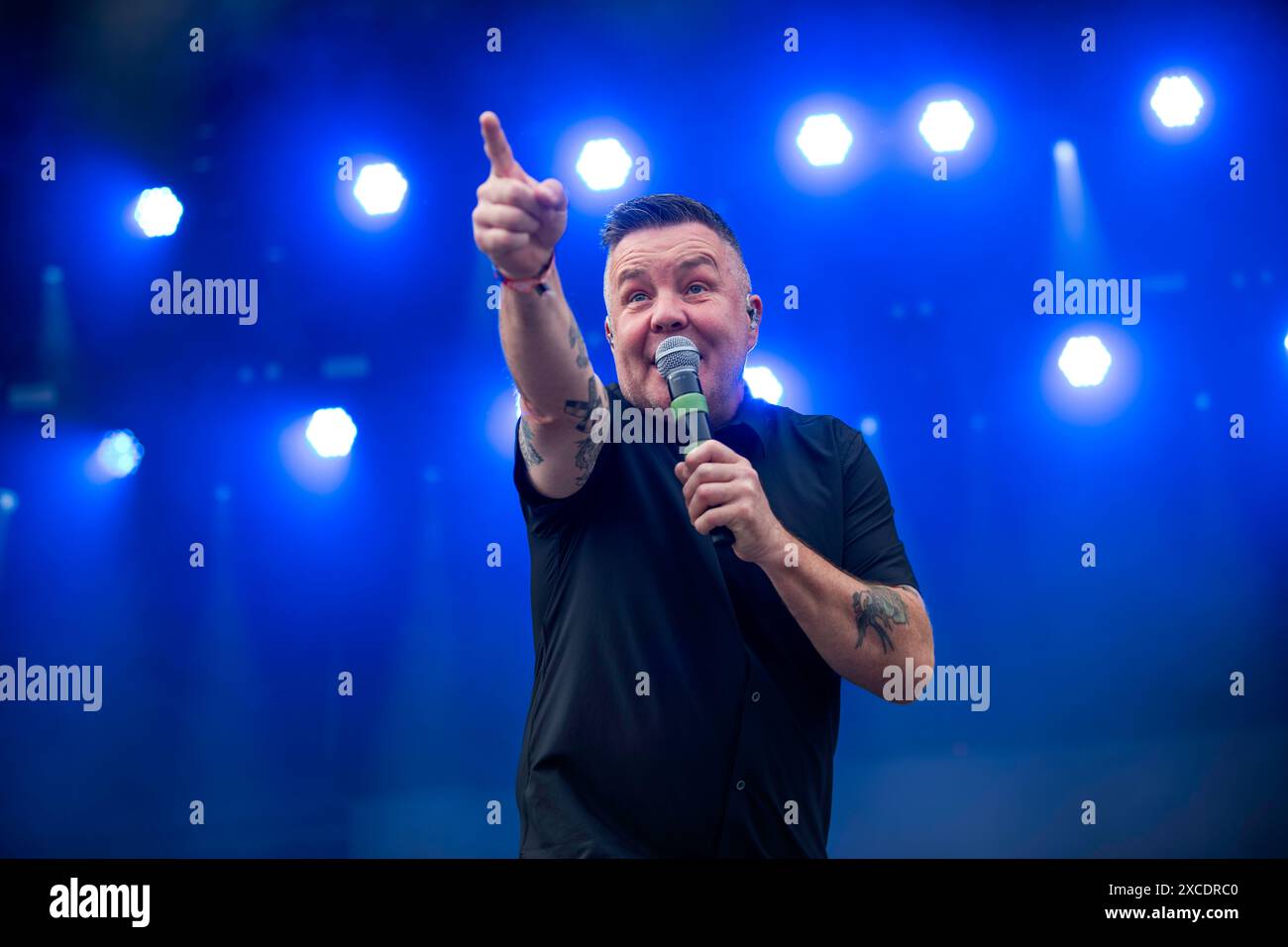 American celtic punk band, Dropkick Murphys, performing at the Rock Im ...