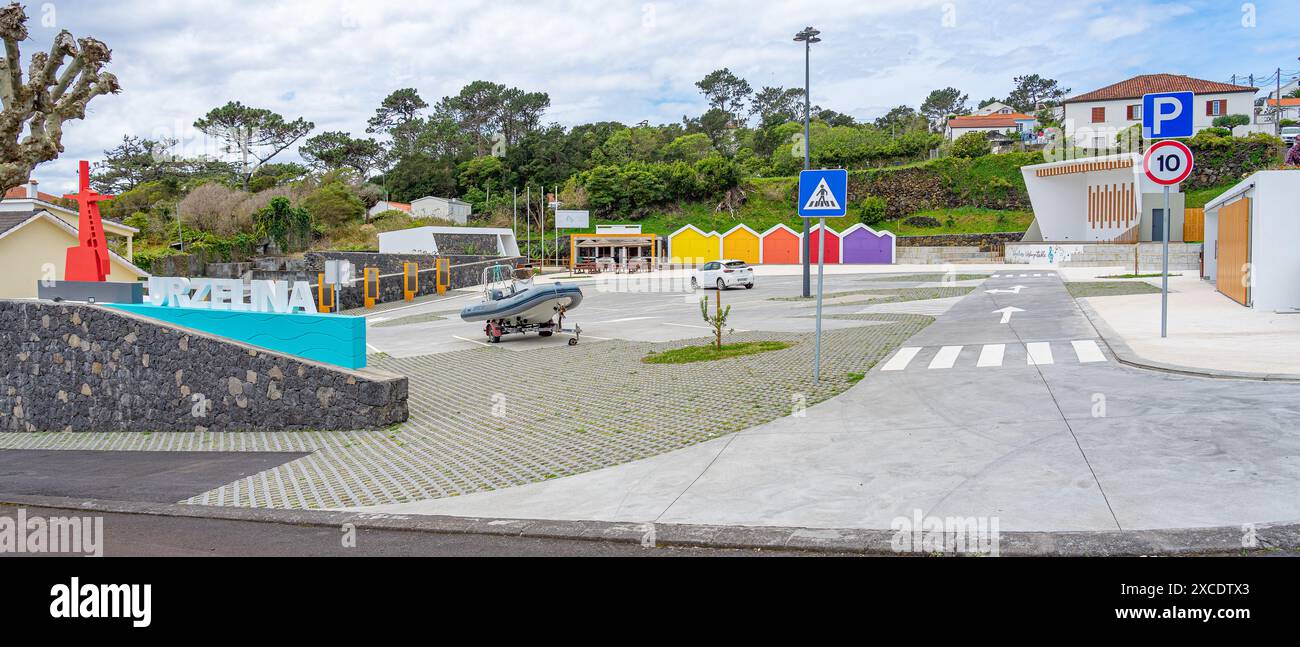 small multicolored storage houses in the Armando da Cunha Narciso ...