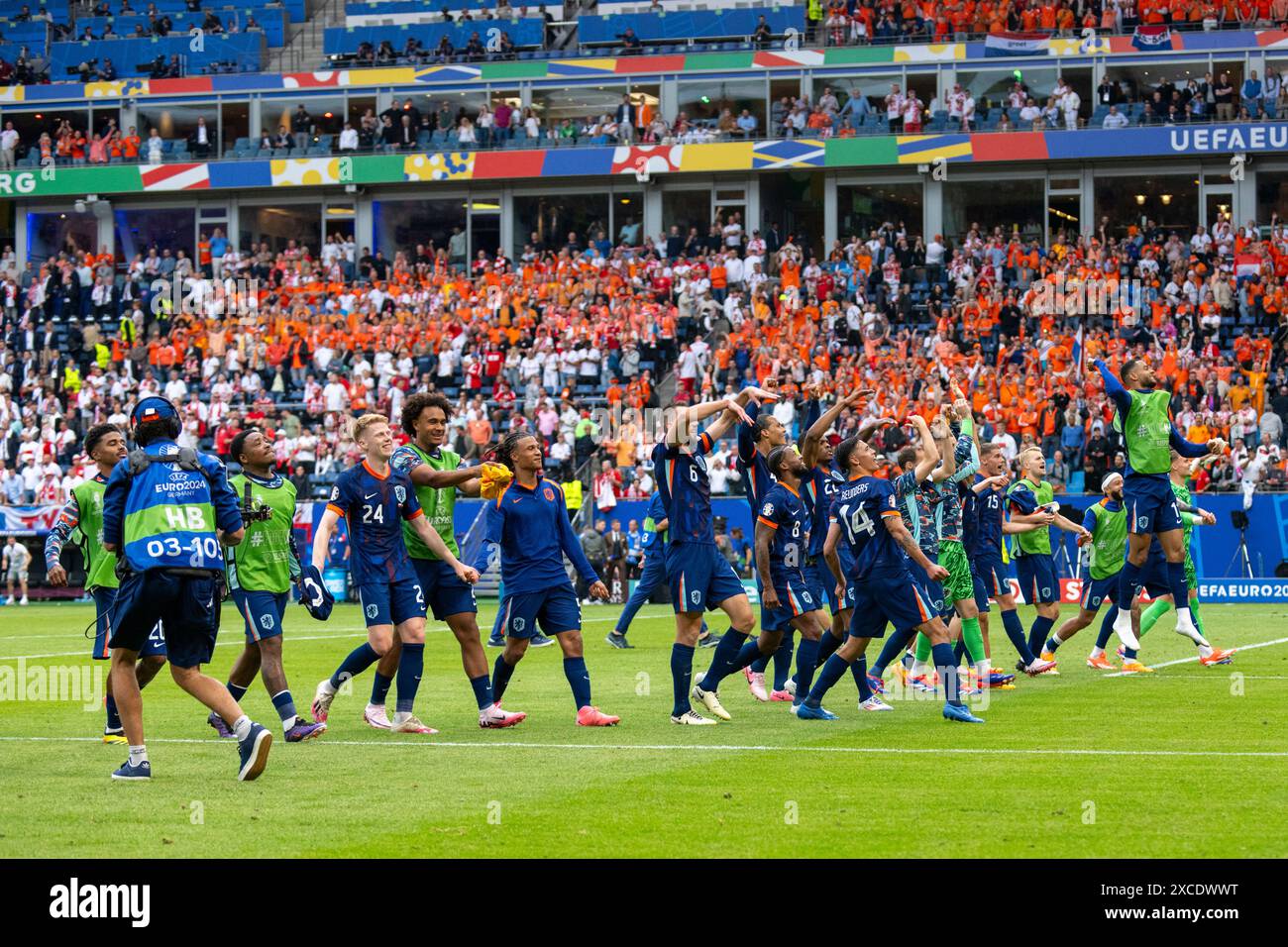 during the 2024 UEFA EURO Group D match between Poland and Netherlands ...