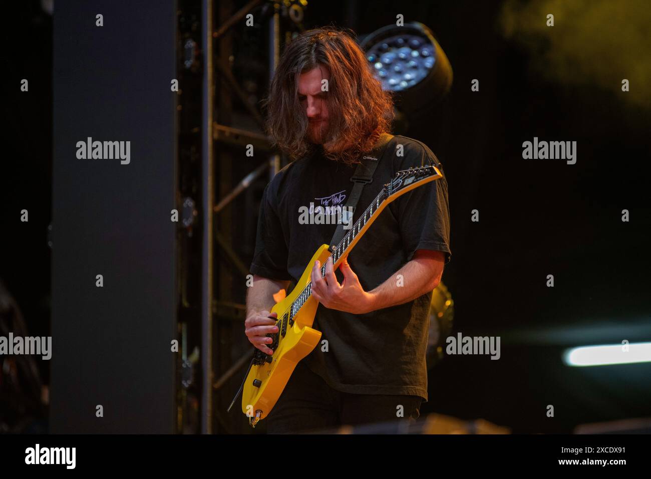 American metalcore band, Beartooth, performing at the Rock Im Park ...
