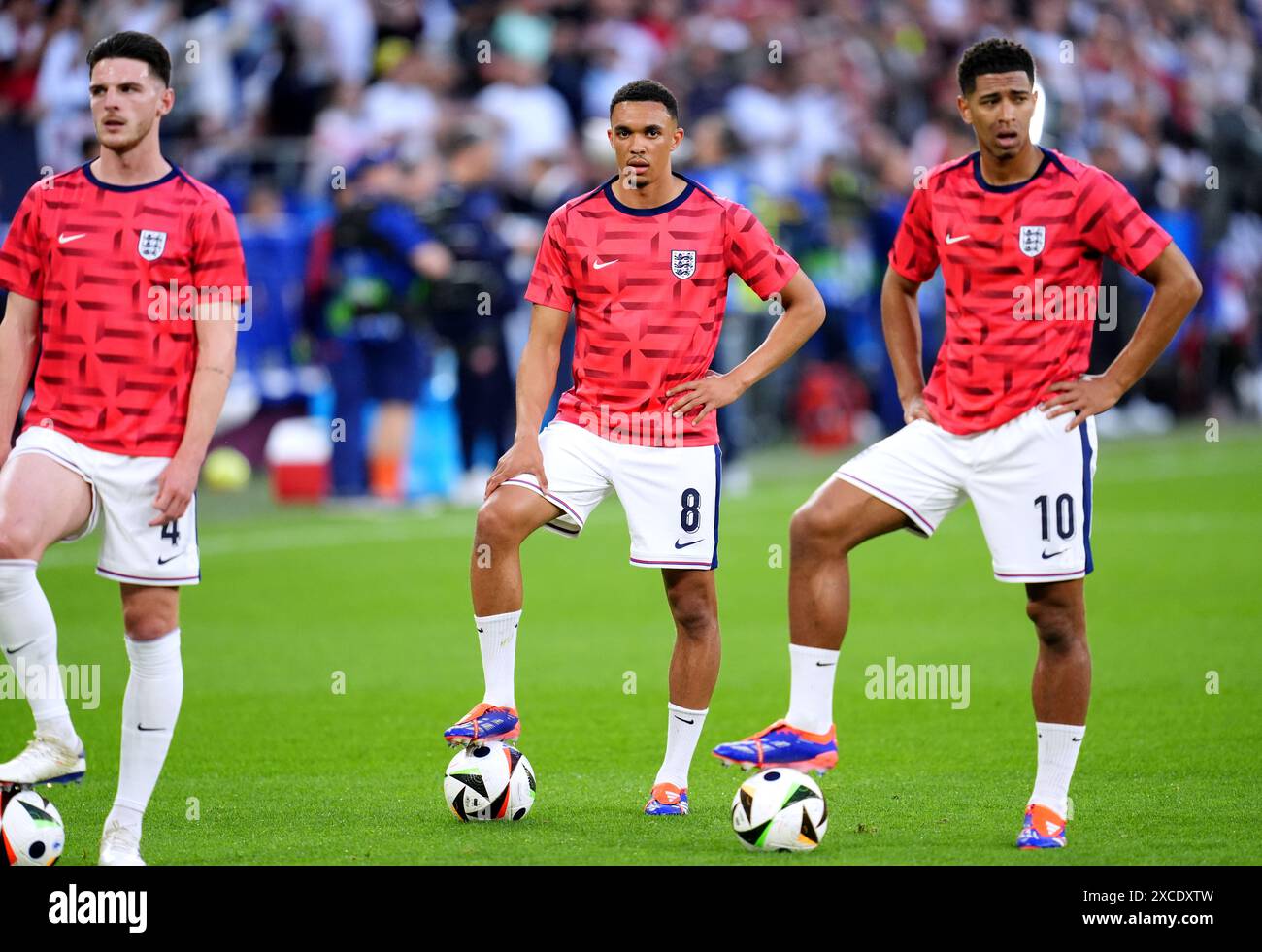 England's Declan Rice, Trent Alexander-Arnold and Jude Bellingham ...