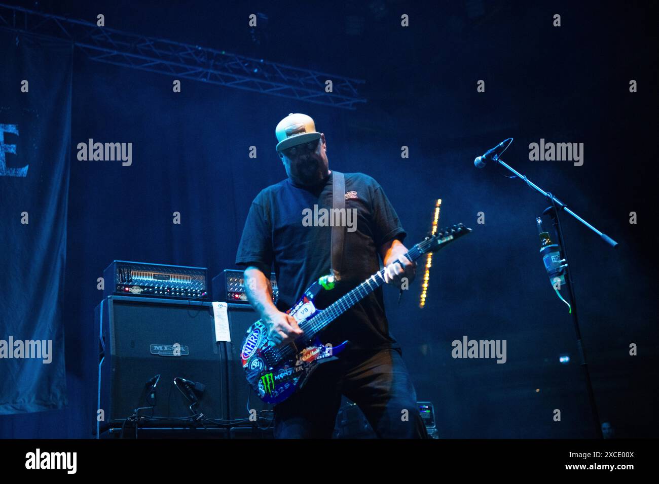 American punk band, Pennywise, performing at the Rock Im Park Festival ...