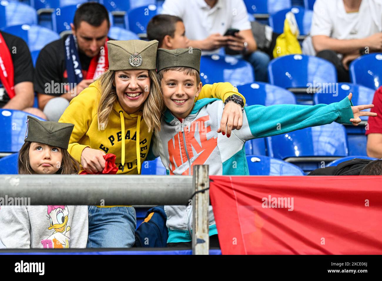 GELSENKIRCHEN - Serbia fans during the UEFA EURO 2024 group C match ...