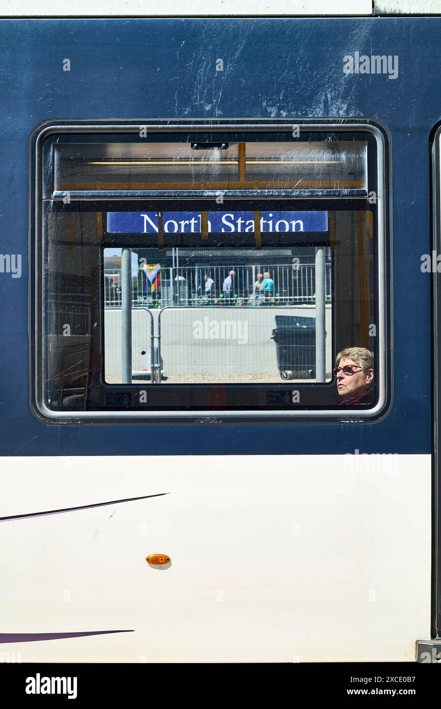 Blackpool trams return to the town centre after over 60 years.The new ...