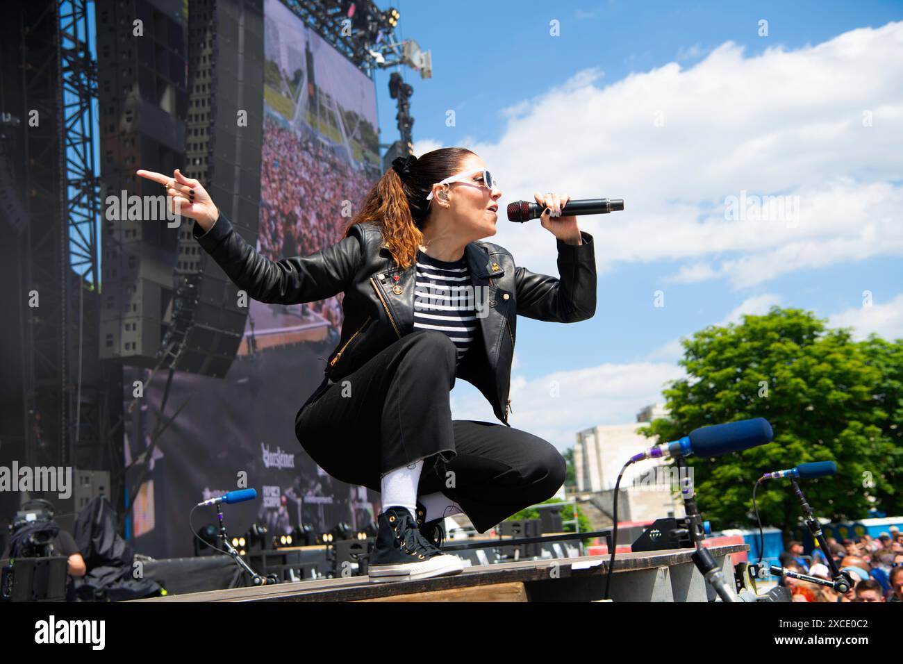 American ska punk band, The Interrupters, performing at the Rock Im ...