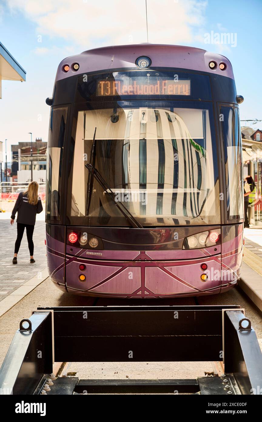 Blackpool trams return to the town centre after over 60 years.The new ...