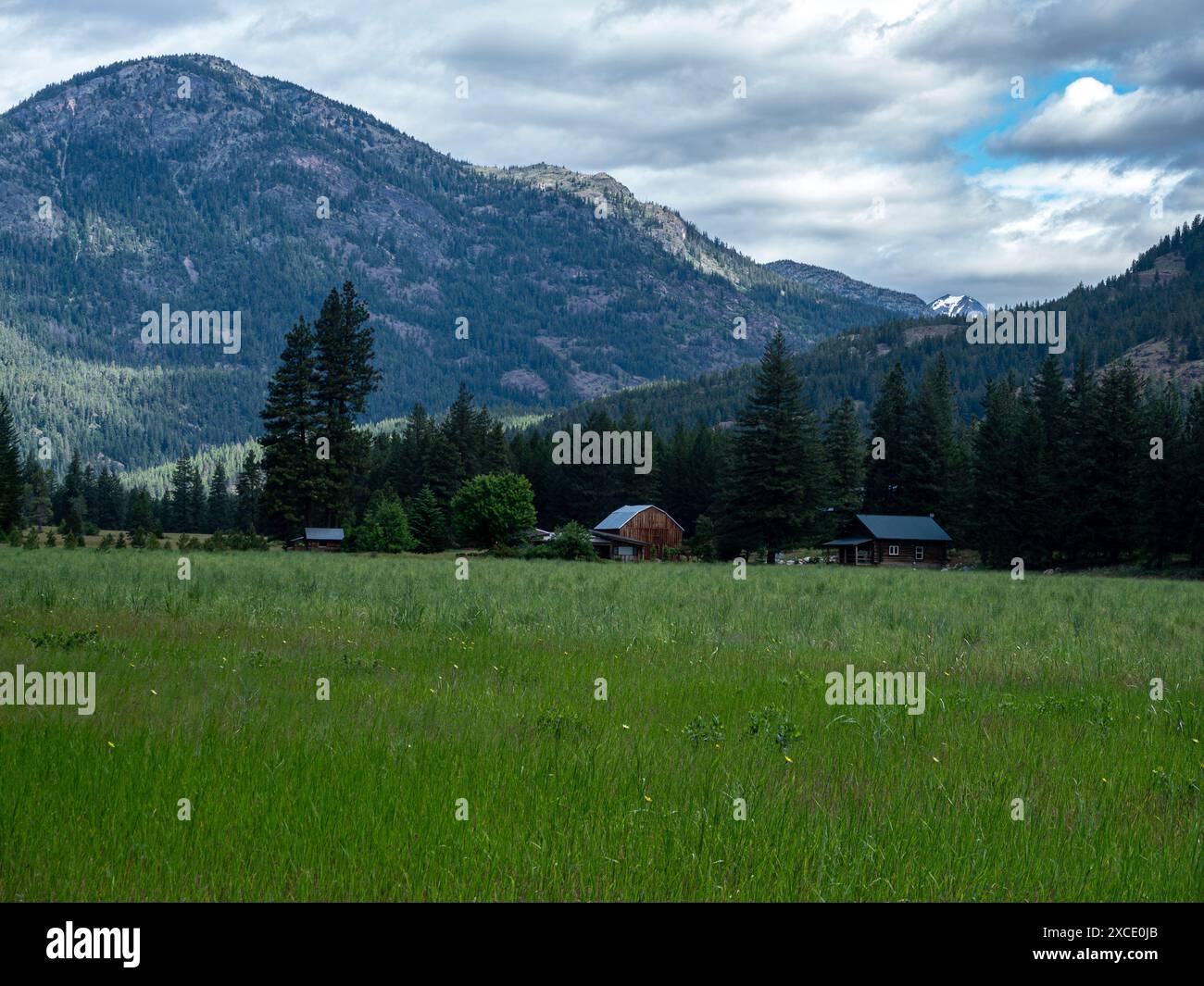 WA25453-00...WASHINGTON - Farm located at the northern end of the Methow Valley Community Trail ...