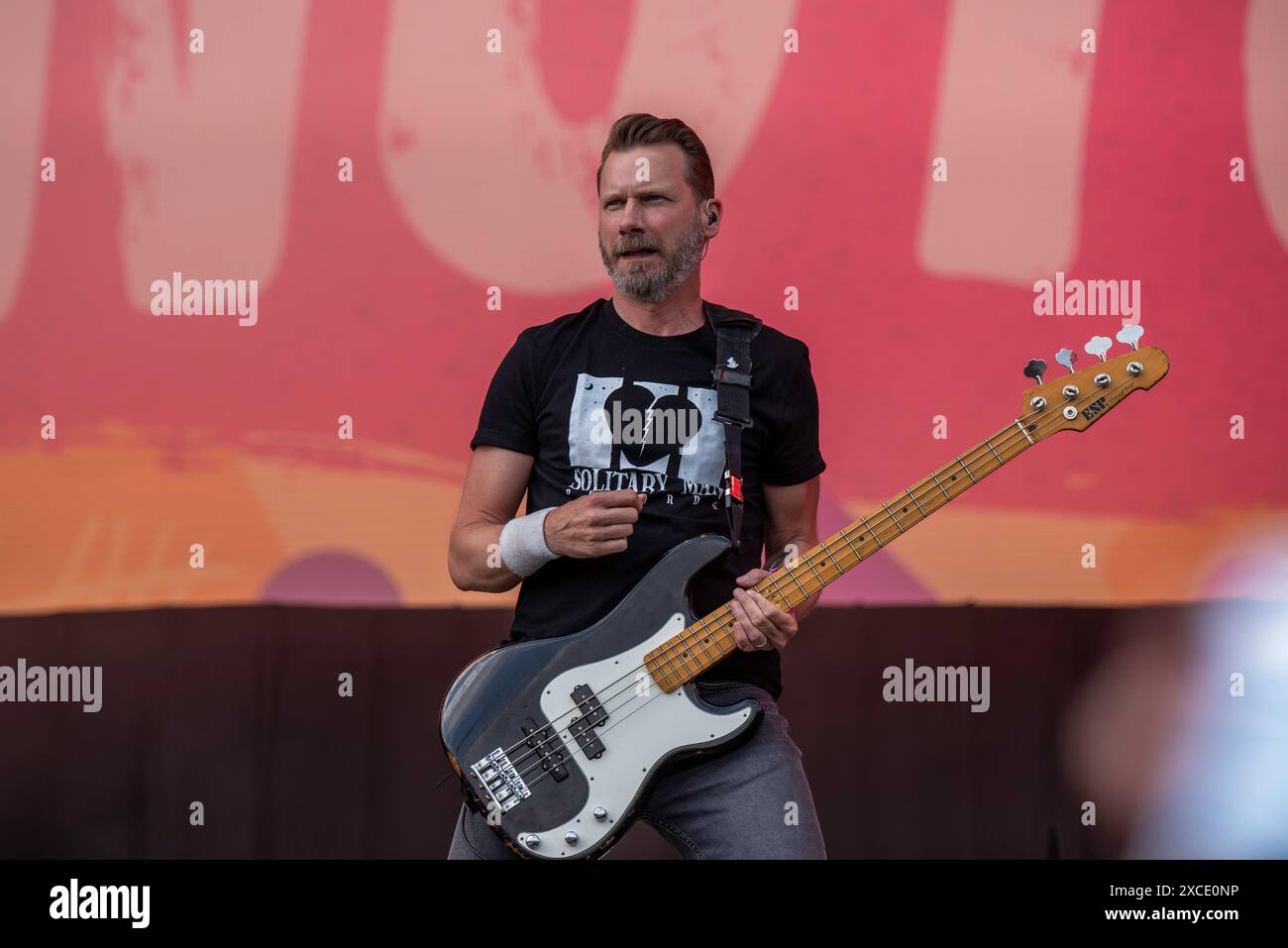 German punk rock band, Donots, performing at the Rock Im Park Festival ...