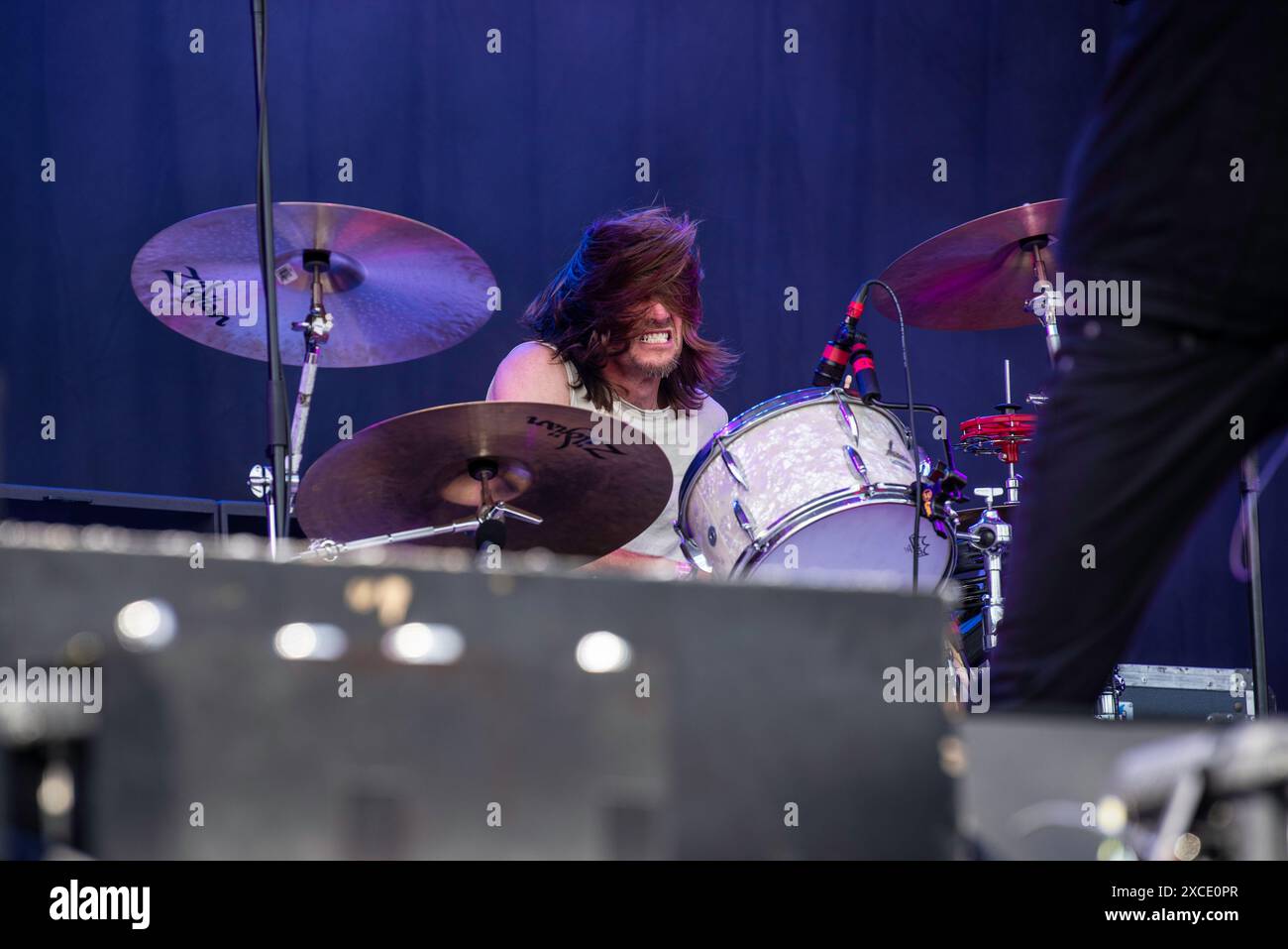 German punk rock band, Donots, performing at the Rock Im Park Festival ...