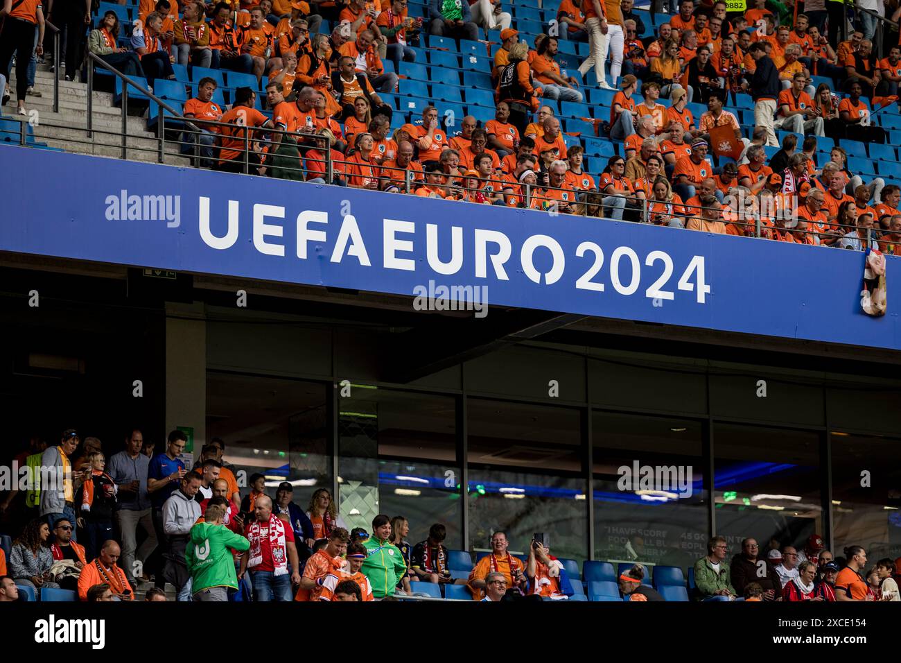 Hamburg, Germany. 16th, June 2024. The UEFA Euro 2024 match in Group D ...