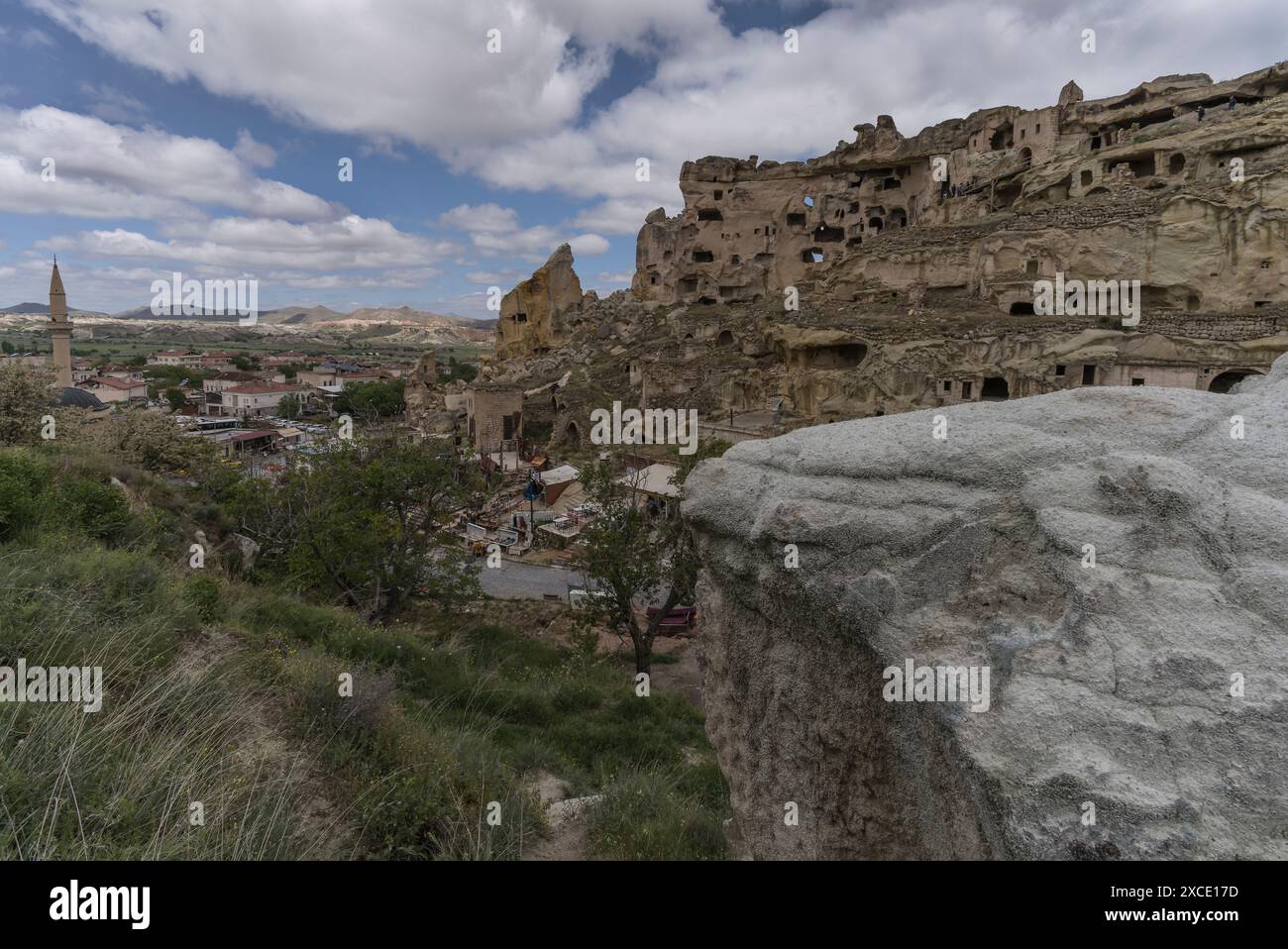 Abandoned village cavusin cappadocia turkey hi-res stock photography ...