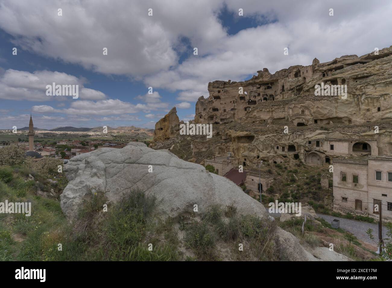 Abandoned village cavusin cappadocia turkey hi-res stock photography ...