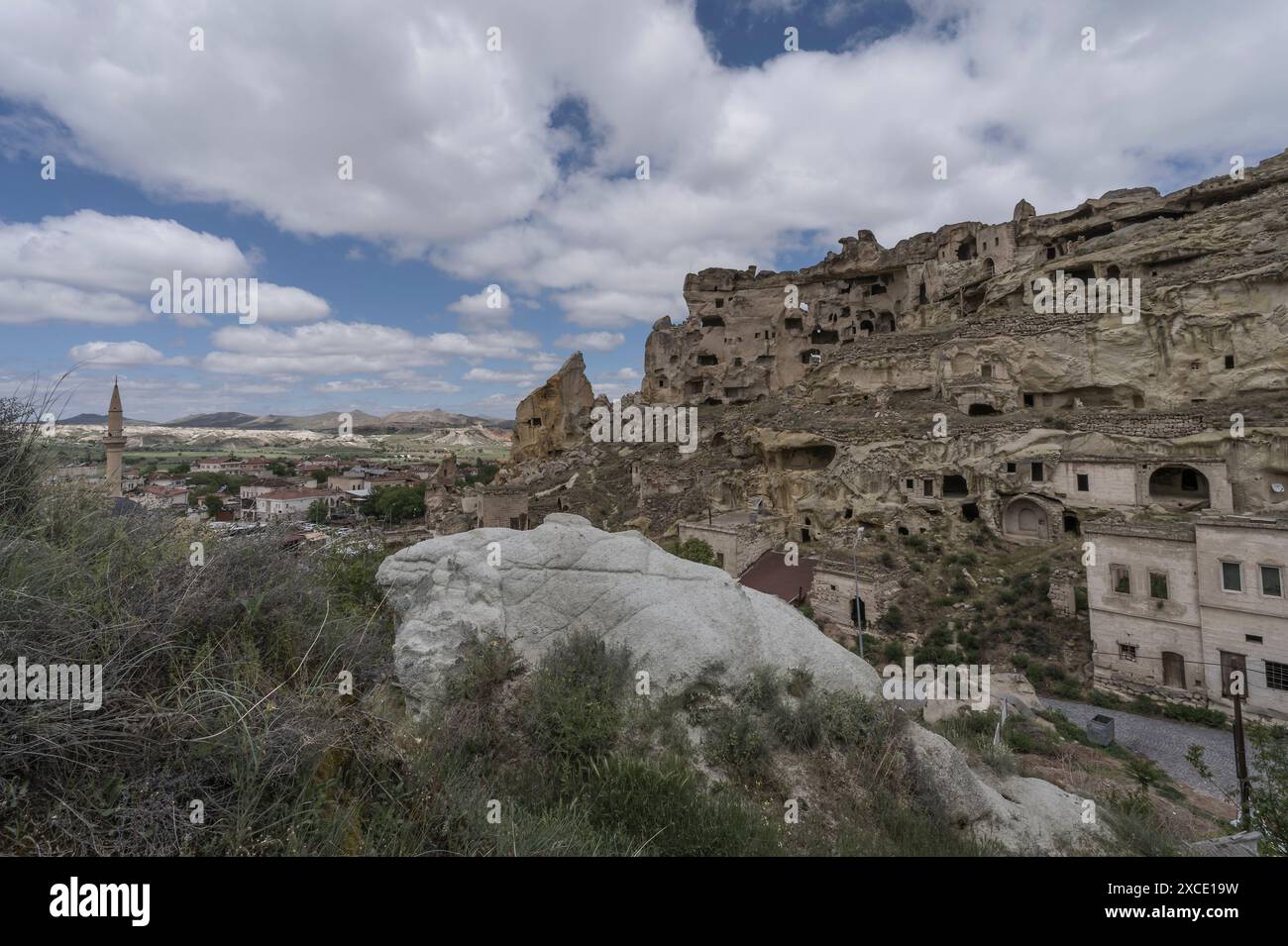 Abandoned village cavusin cappadocia turkey hi-res stock photography ...