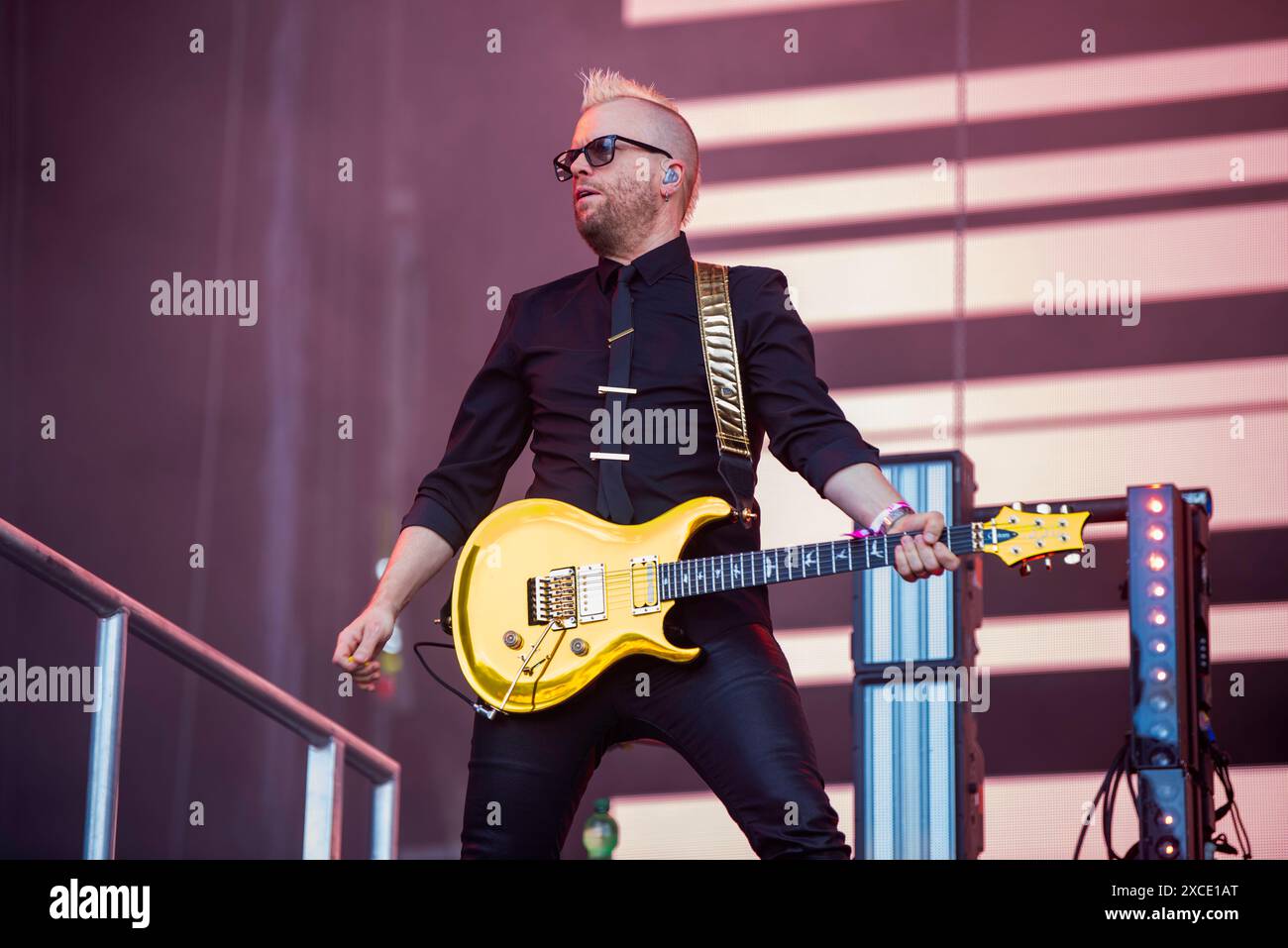 Australian electronic rock band, Pendulum, performing at the Rock Im ...