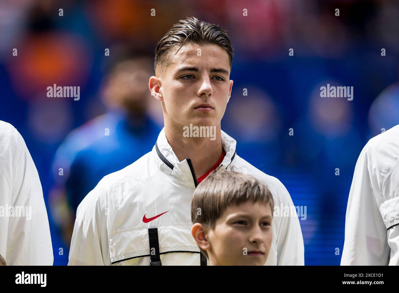 Hamburg, Germany. 16th June, 2024. Kacper Urbanski of Poland seen during the UEFA Euro 2024 ...