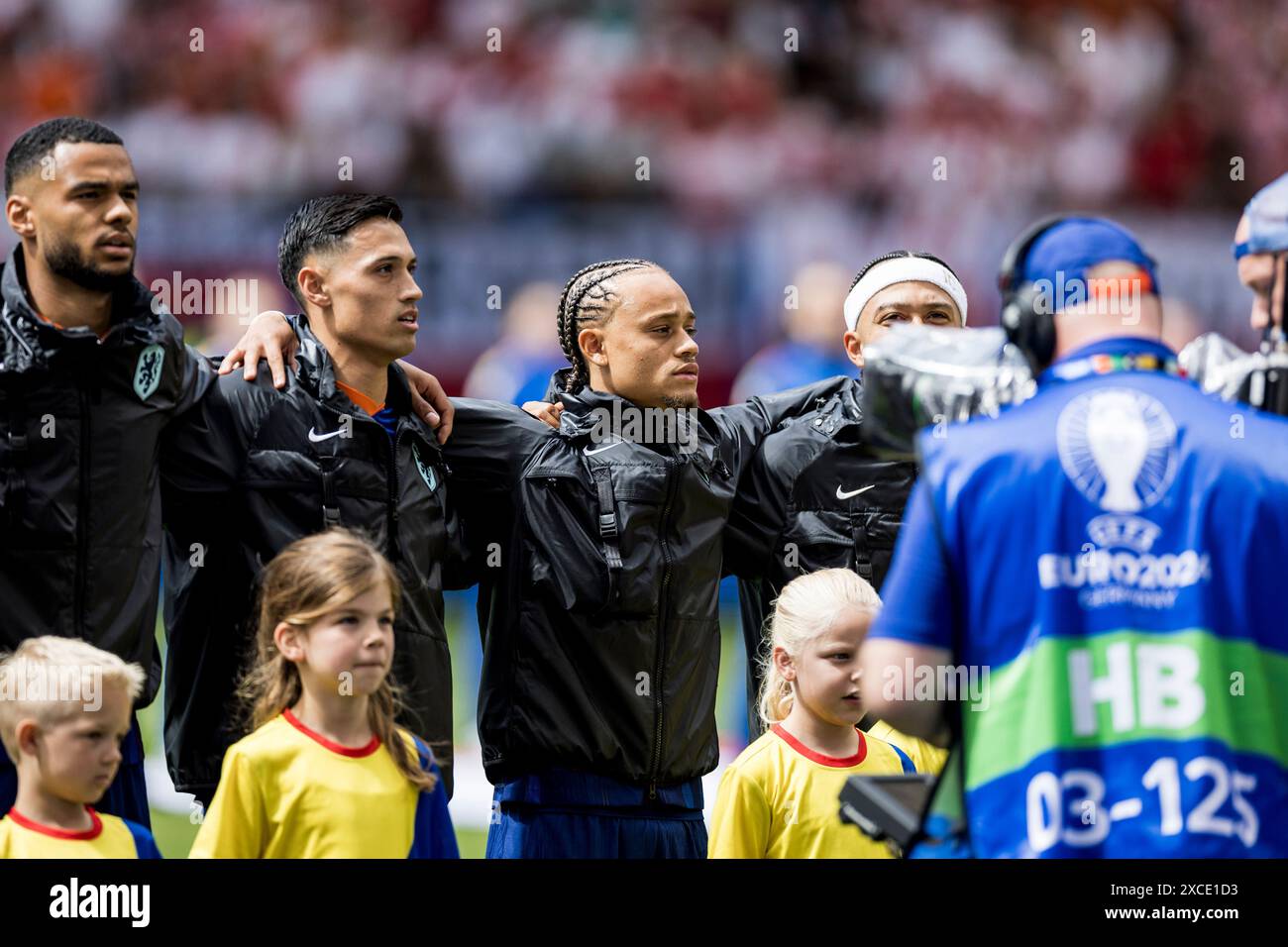 Hamburg, Germany. 16th June, 2024. Xavi Simons of the Netherlands seen ...