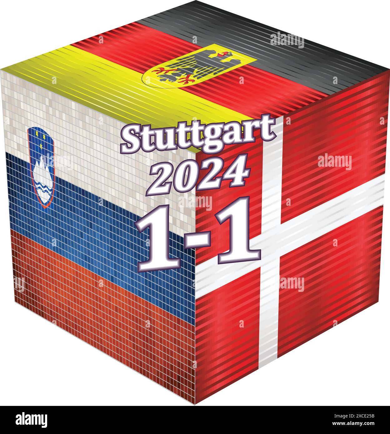 The UEFA European football championship, Slovenia VS Denmark Score ...