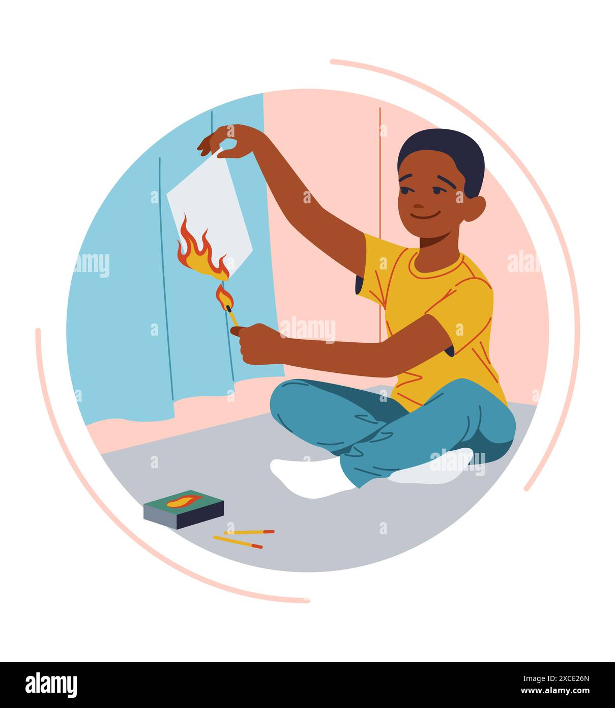 Leave unsupervised Stock Vector Images - Alamy