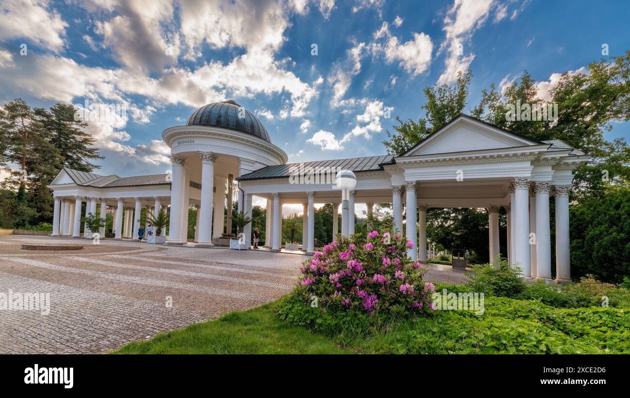 Colonnade (Kolonada in Czech) of the cold mineral water springs ...