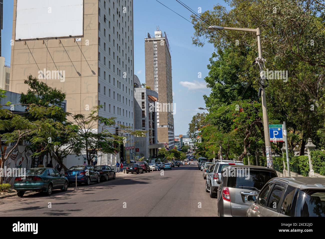 Mozambique, Maputo, Maputo Cidade, Avenida Vladimir Lenine Stock Photo ...