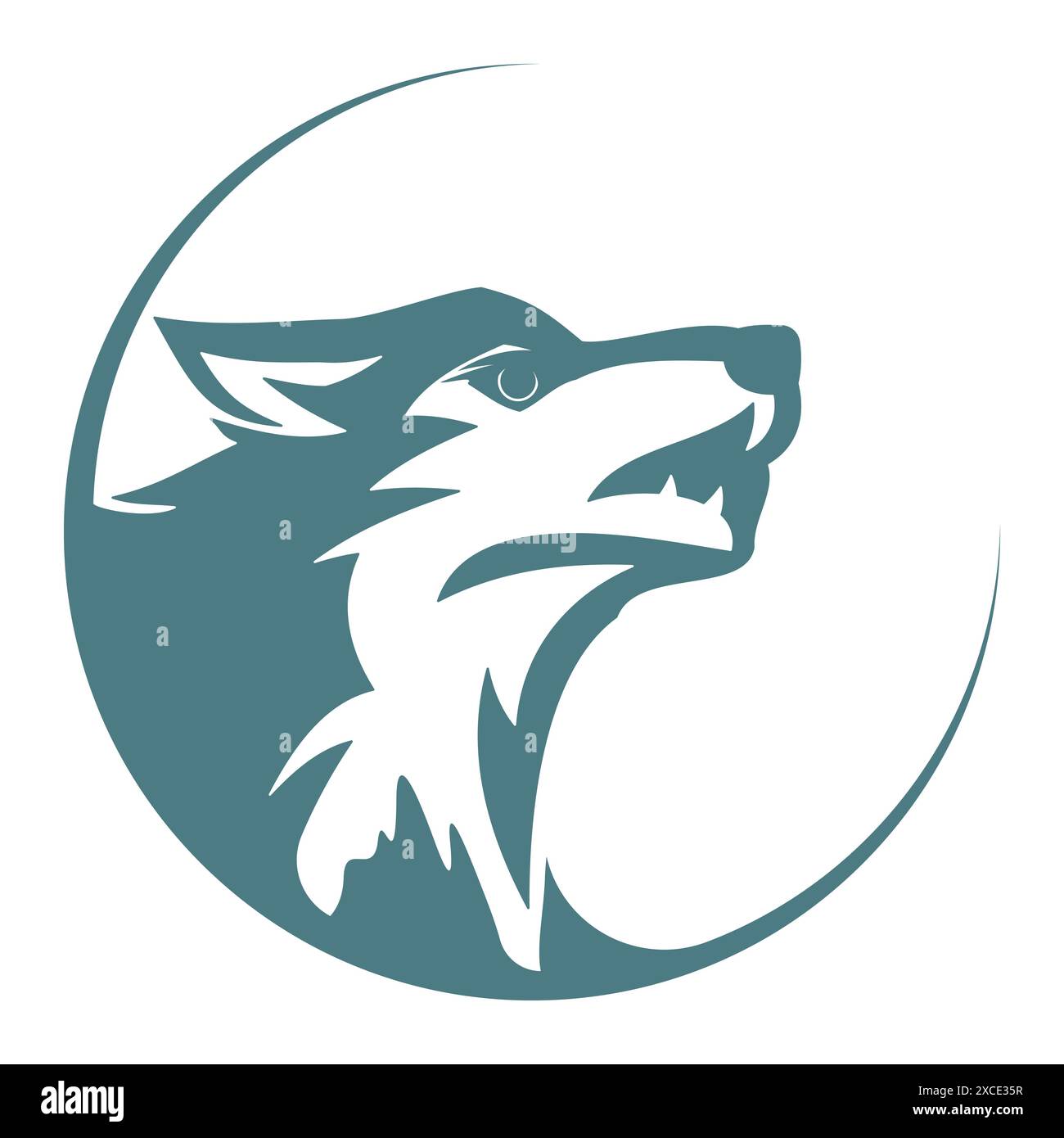 Wolf logo icon symbol illustration Stock Vector Image & Art - Alamy