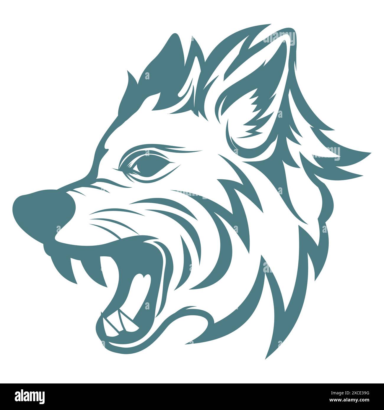 Wolf logo icon symbol illustration Stock Vector Image & Art - Alamy
