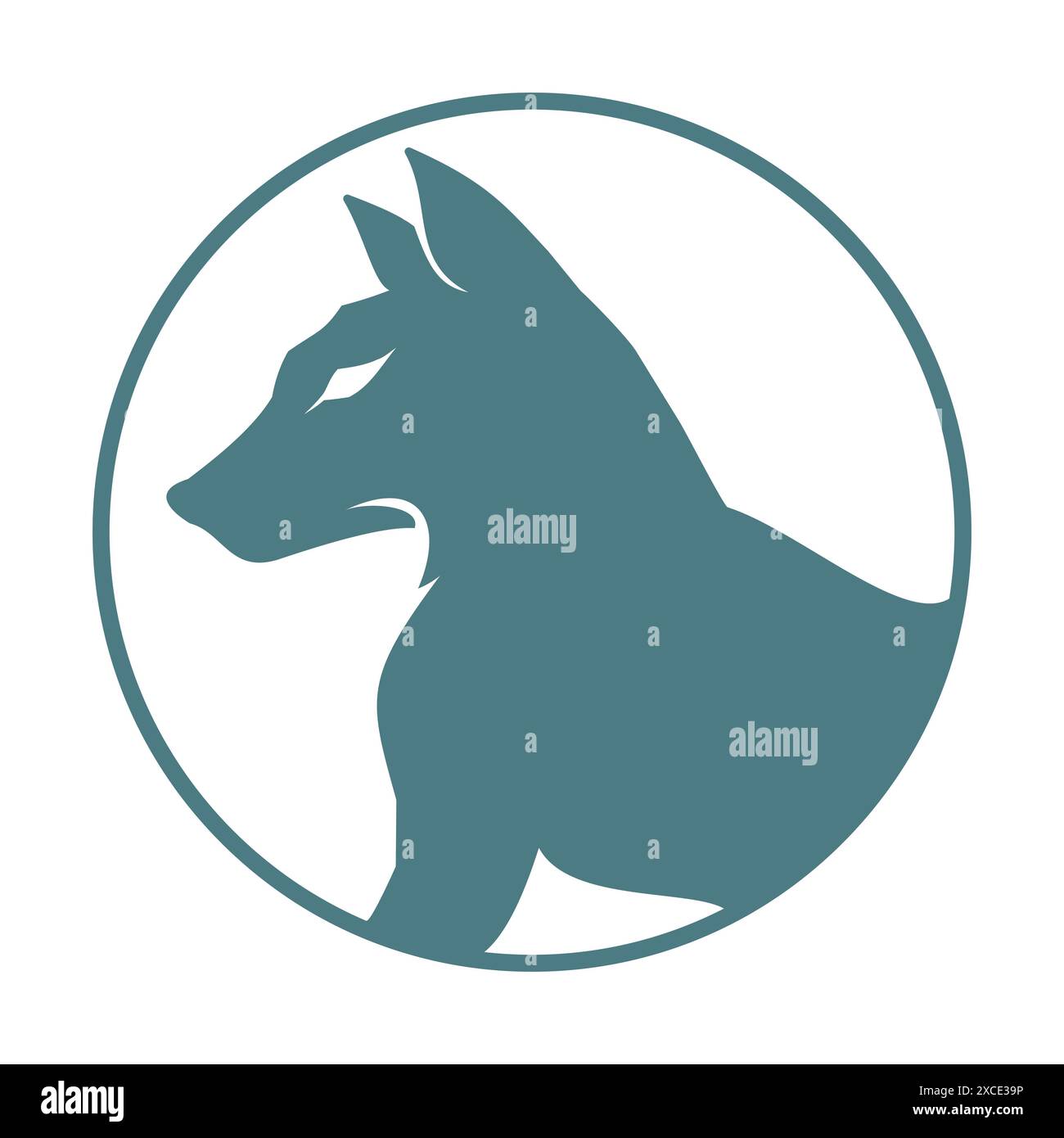 Wolf logo icon symbol illustration Stock Vector Image & Art - Alamy